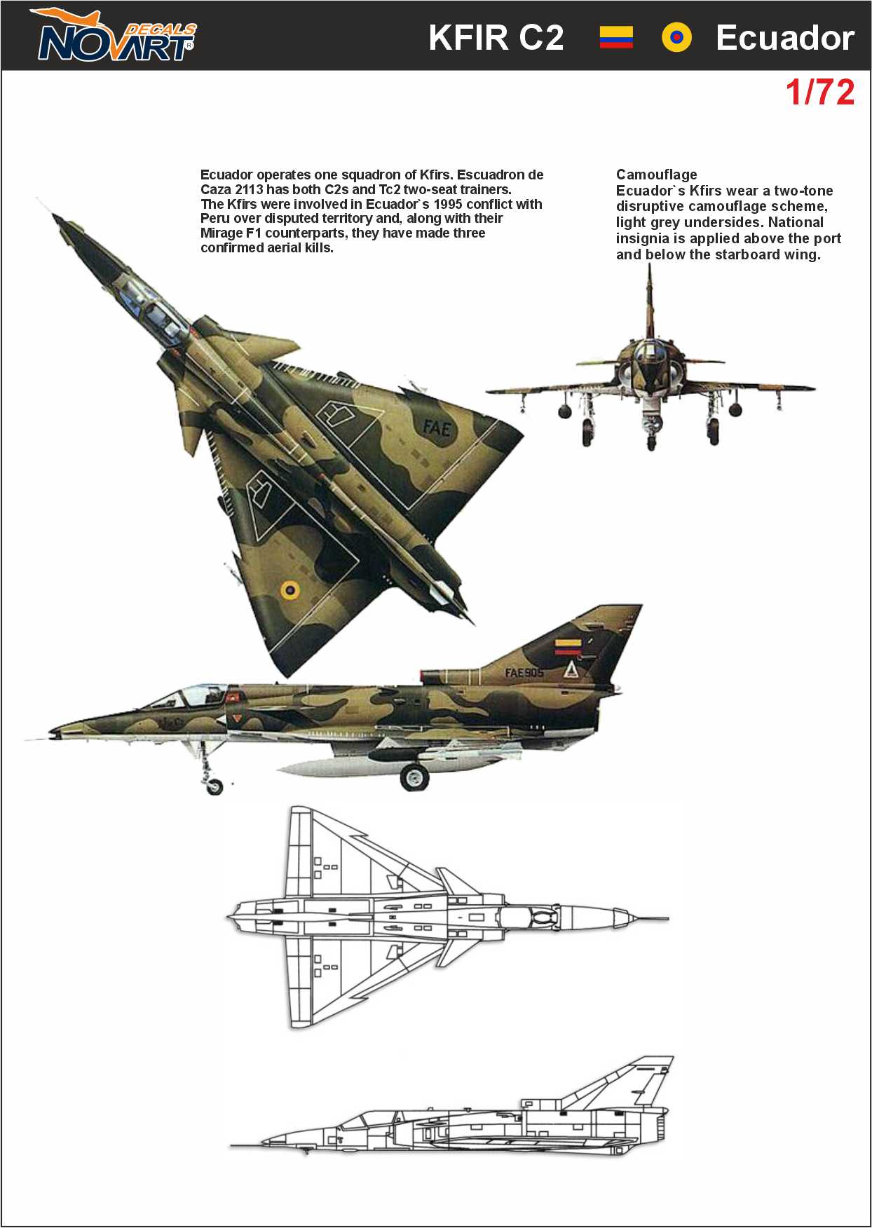 KFIR C2 - Decals (set C)
